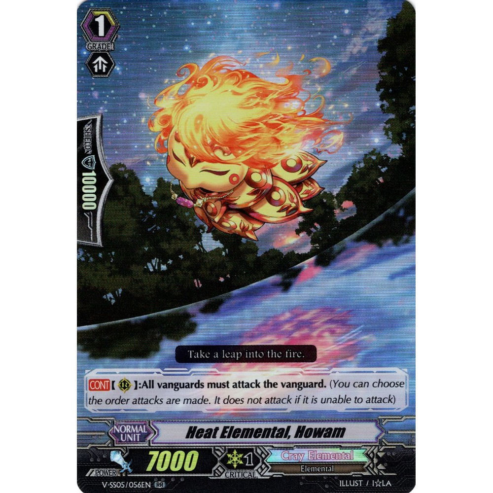 Heat Elemental, Howam - Cardfight Vanguard Singles: Cray Elemental Unit (RR) | Shopee Philippines