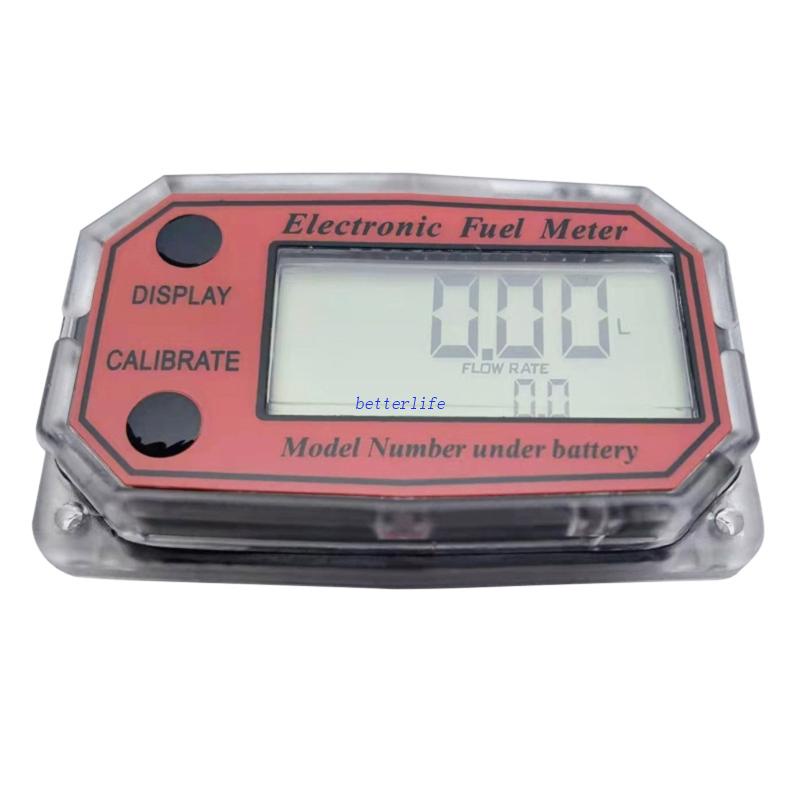 BTF Digital- Turbine Flow Meter Digital LCD Display Oil Fuel Flowmeter ...