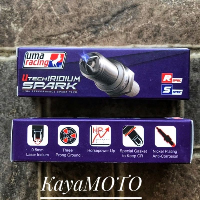UMA IRIDIUM SPARK PLUG FOR RAIDER, NMAX, AEROX, CLICK, RS150 | Shopee ...