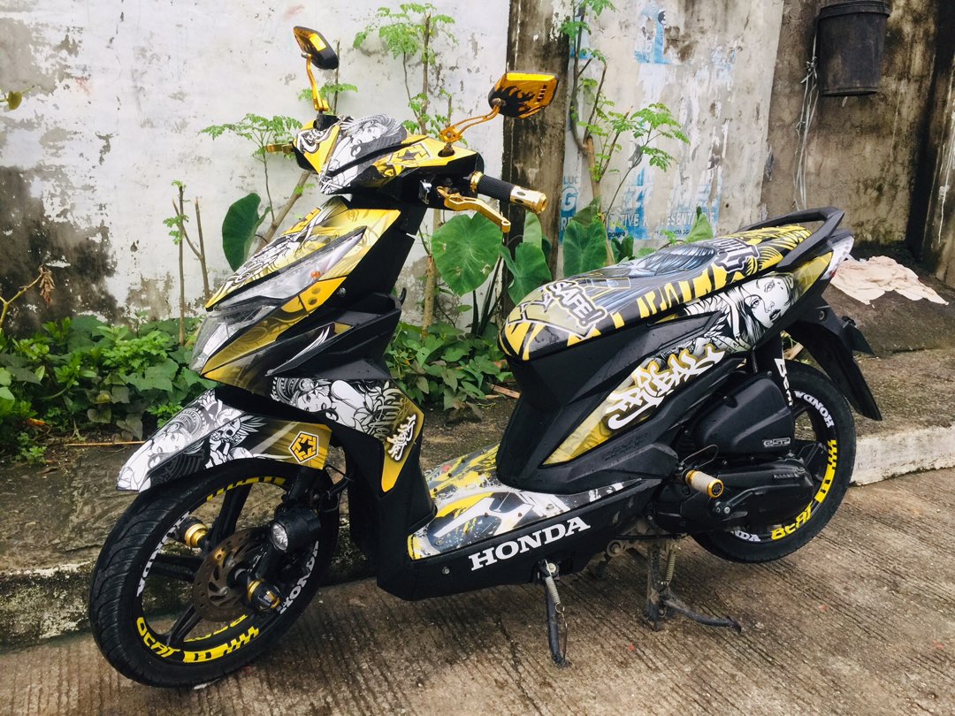 Mags Stickers for Honda Beat FI good for 2 wheels front and rear ...