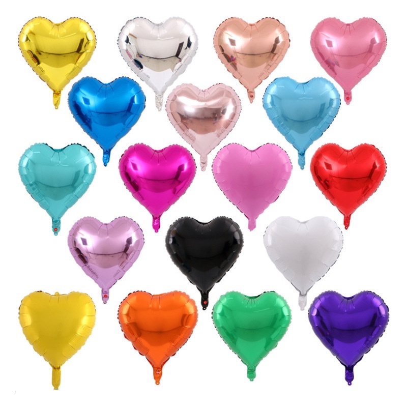 18 inches Heart Foil Balloon Party Birthday Balloons | Shopee Philippines
