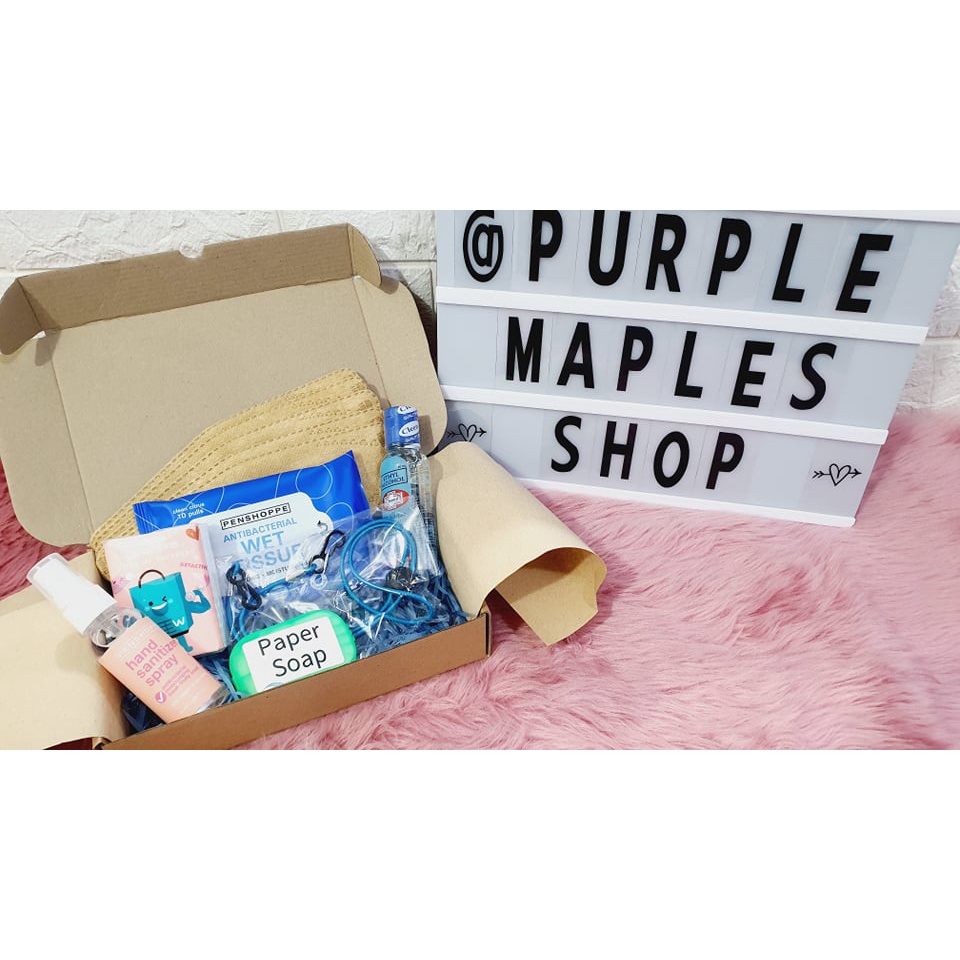 Sanitary Kit Hygiene Kit Pandemic Kit Gift Set (11 pieces) | Shopee ...