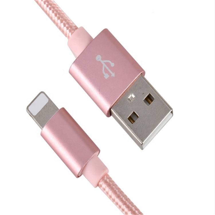 Nylon Braided 8 Pin USB Charging Cable 1 / 1.5 / 2 Meters | Shopee ...