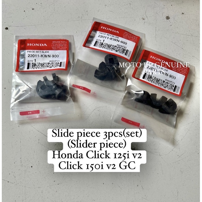 Honda Genuine Pulley Slider Slide piece set for honda Click 125/150i ...