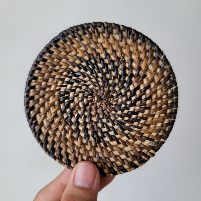 Native Rattan Nito Coaster 4 inch | Shopee Philippines