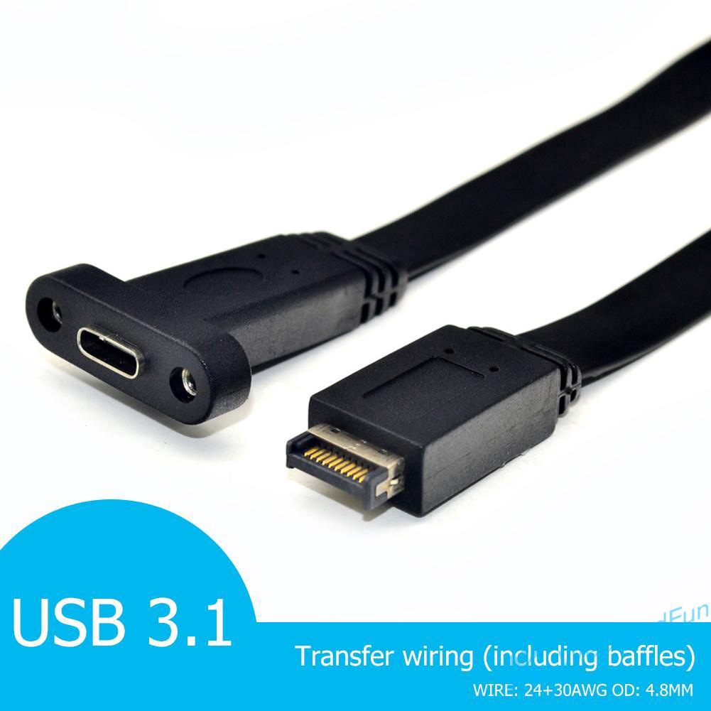 1Pc USB 3.1 Front Panel Header Type E Male To USB-C Type C Female ... 1Pc USB 3.1 Front Panel Header Type E Male To USB-C Type C Female ...