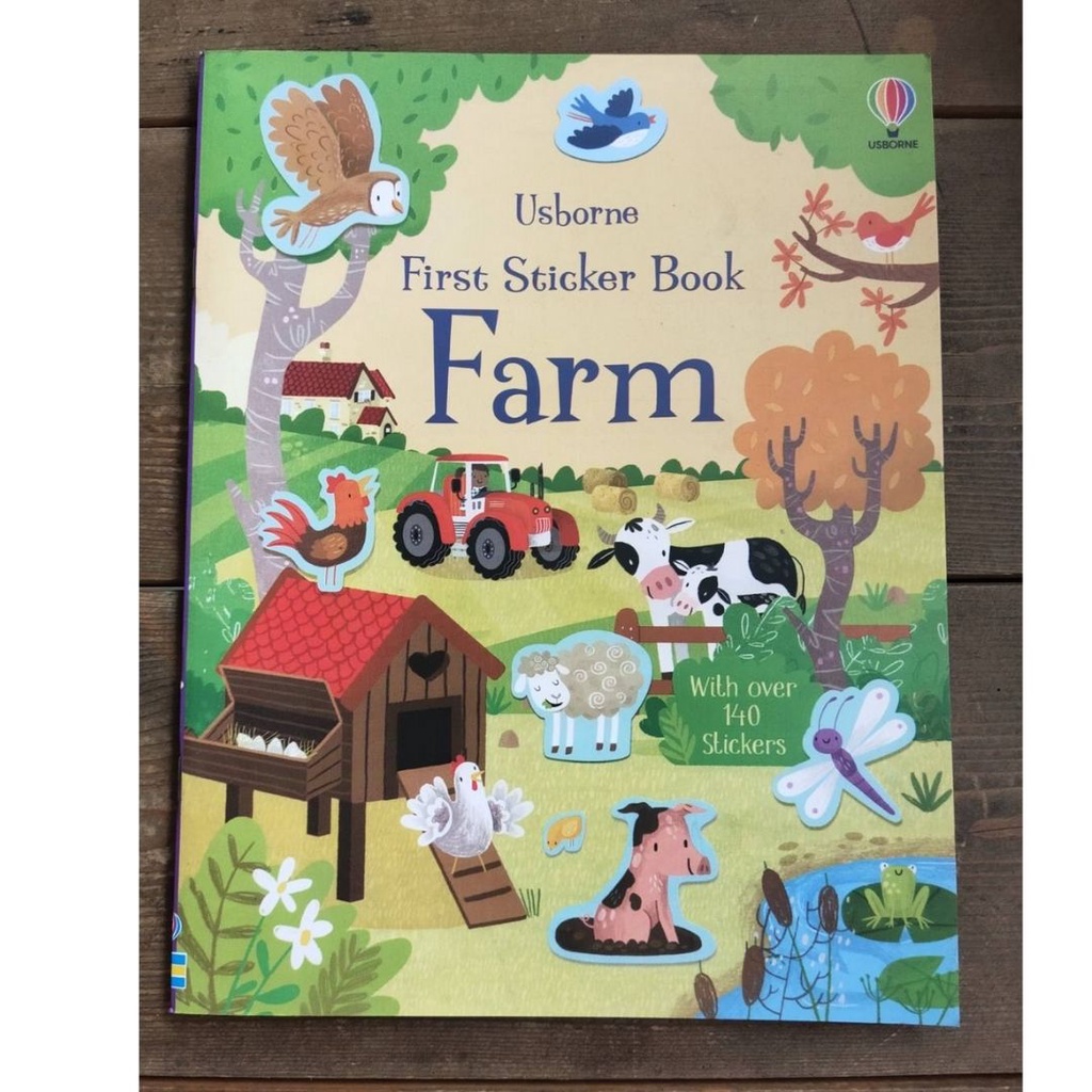 Usborne First Sticker Book (FARM) | Shopee Philippines