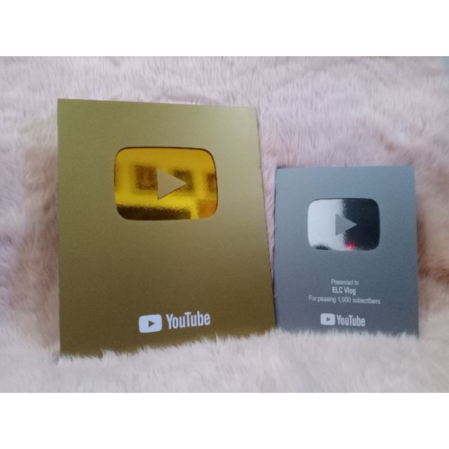 Acrylic BIG SIZE YouTube Golden Play Button Display with Personalized ...