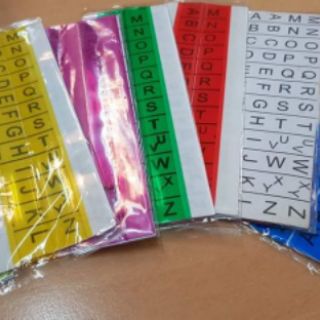 1 box index tab or tabbing letter ( 5 sheets) | Shopee Philippines