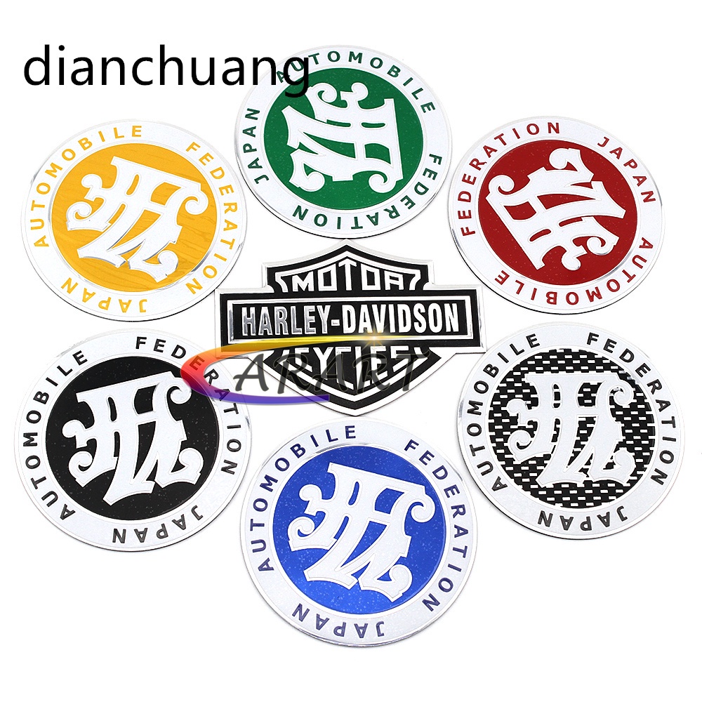 JAF Badge Emblem 3D Metal Car Sticker Motor Decal JDM Front Grill Badge ...