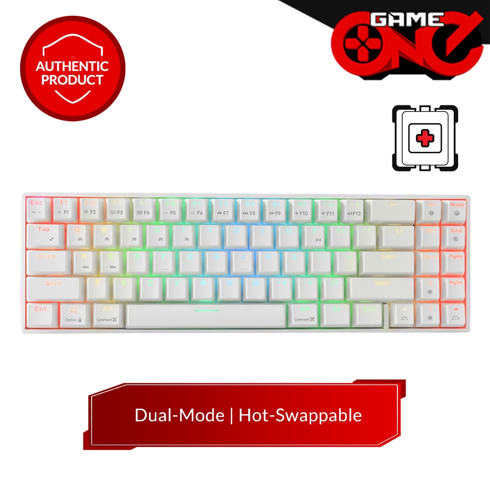 RK Royal Kludge RK71 Wired / Wireless RGB 70% Compact 71 Keys ...