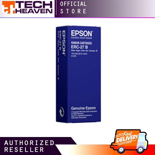 EPSON ERC-27B BLACK RIBBON CARTRIDGE FOR POS TM-290/U295/M-290 | Shopee ...