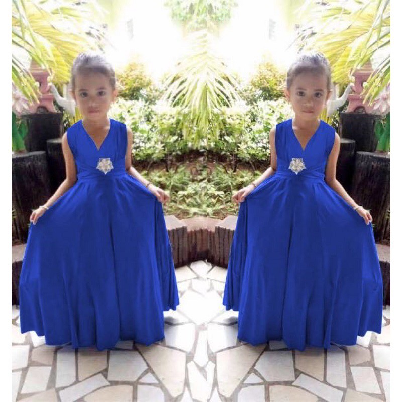 A#6591 Kids Infinity Dress With Tube | Shopee Philippines