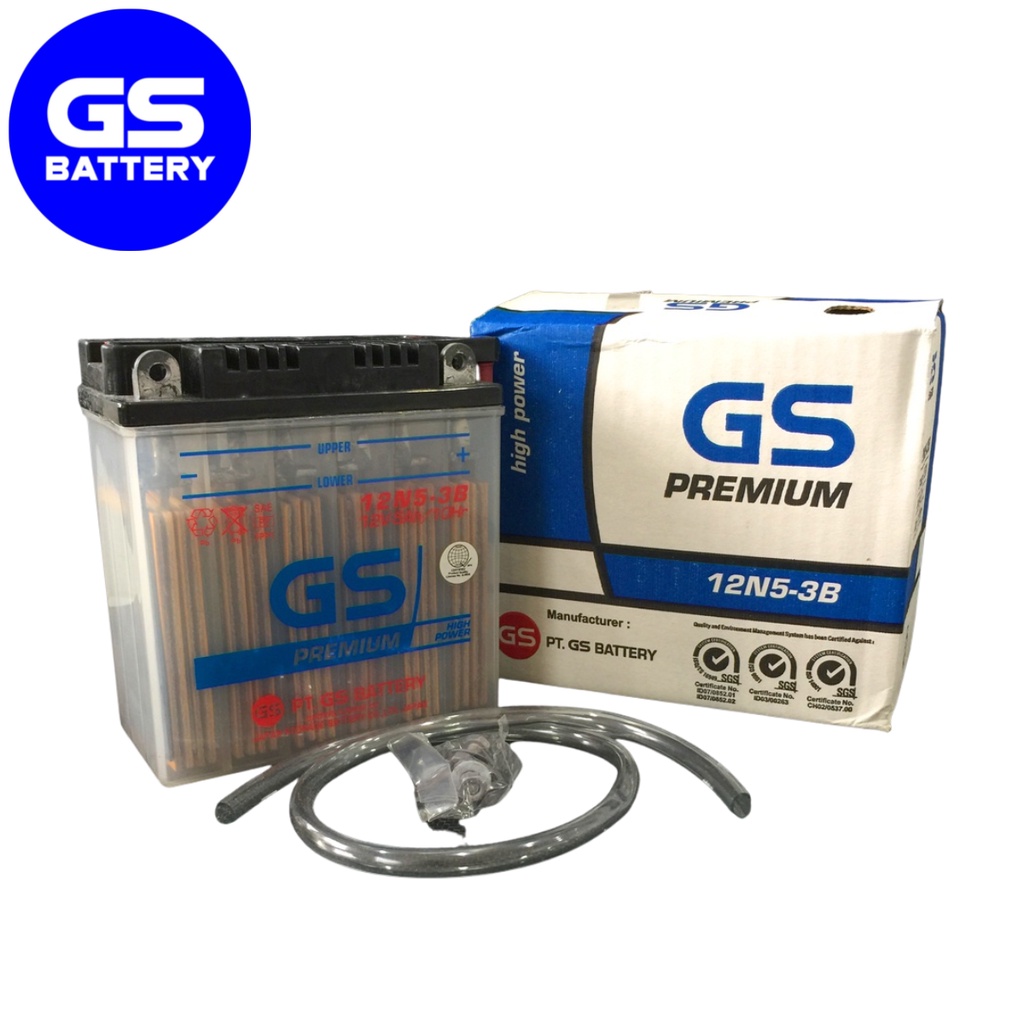 GS Motorcycle Battery 12N5-3B for RAIDER J,CRYPTON & MIO | Shopee ...