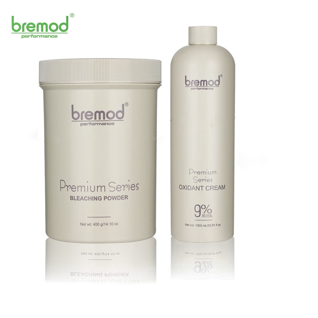 Bremod hair color Hair Bleaching Powder 400G+Oxidizer Cream 1000ml set ...