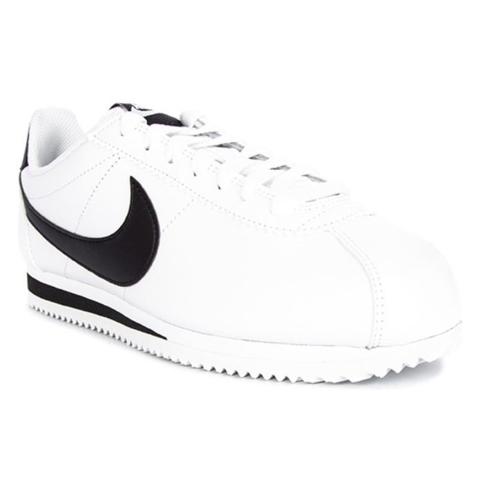 Original Nike Cortez White Leather Sneakers Lace Up Low Cut Shoes ...