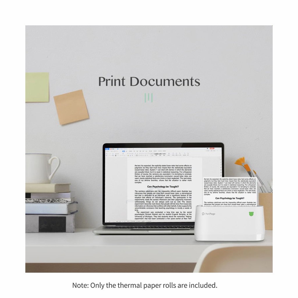 PeriPage 107x30mm Printable Sticker Roll BPA-Free Self-Adhesive Thermal ...