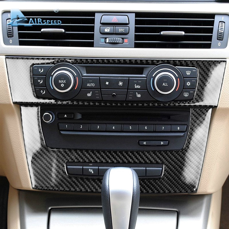 For BMW 3 Series E90 E92 E93 Carbon Fiber Console Air Conditioning ...