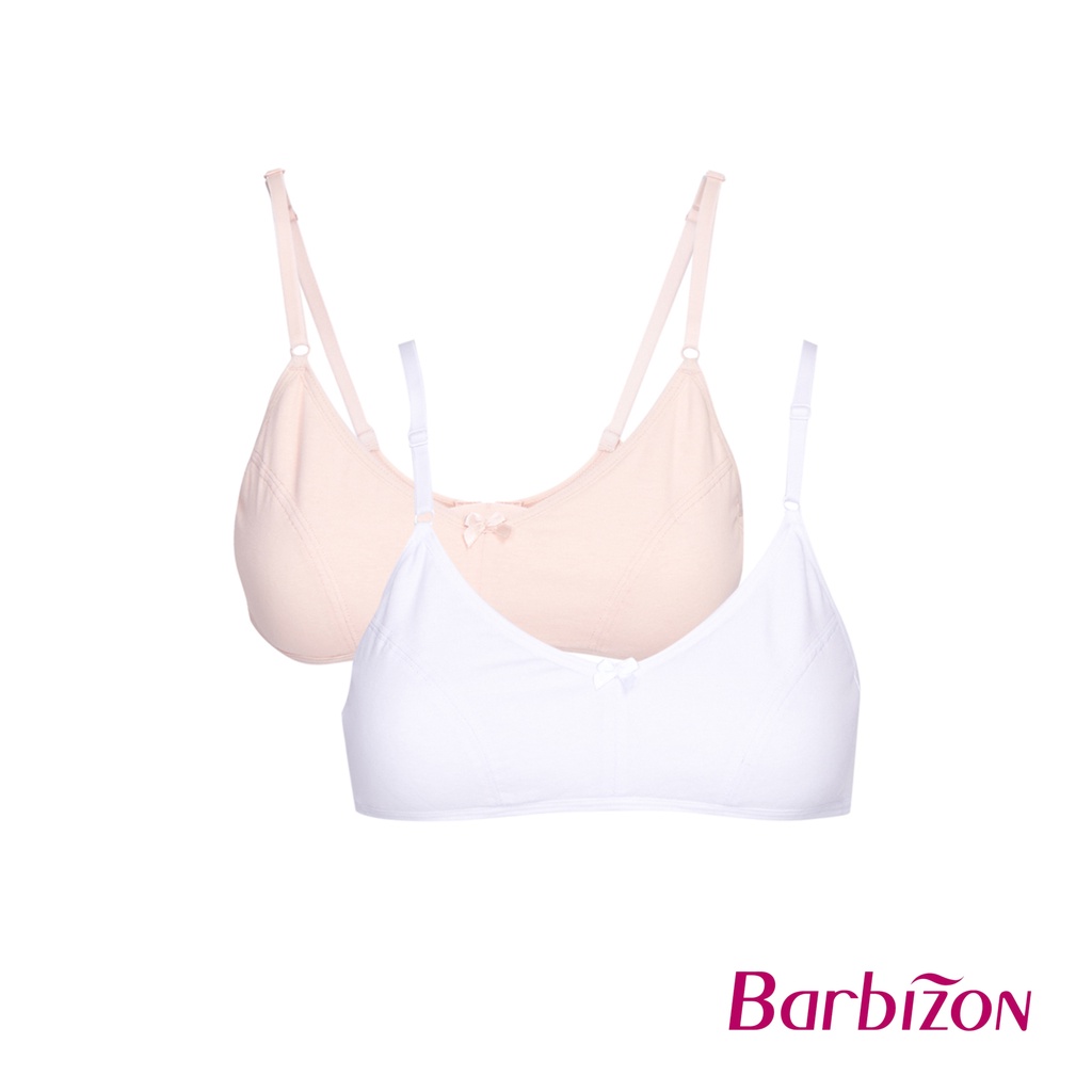 Barbizon Pastel Sky 2-in-1 Pack Training Bra with Adjustable Straps ...