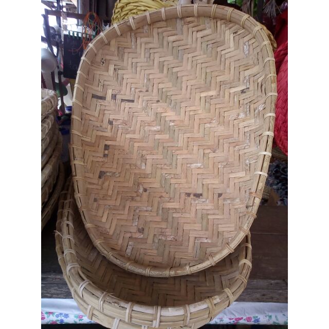 Bamboo Made BILAO Size 12" ( Oval Shaped) | Shopee Philippines