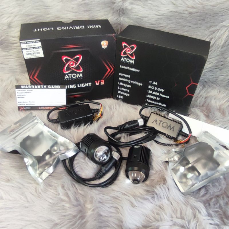 ATOM Mini Driving Light V3 (White/Yellow) | Shopee Philippines