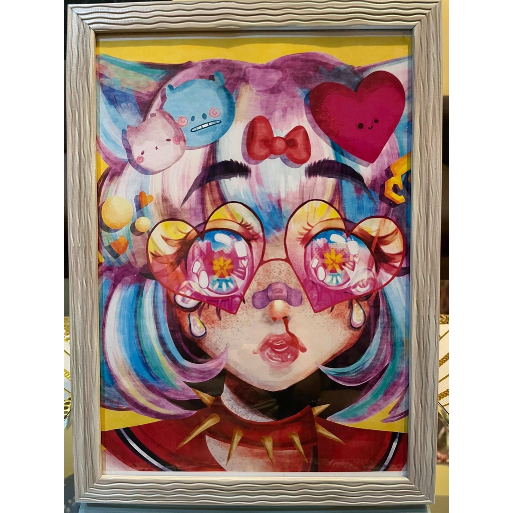 Anime Drawing Original Cute Pastel Alternative Goth Anime Art Digital ...