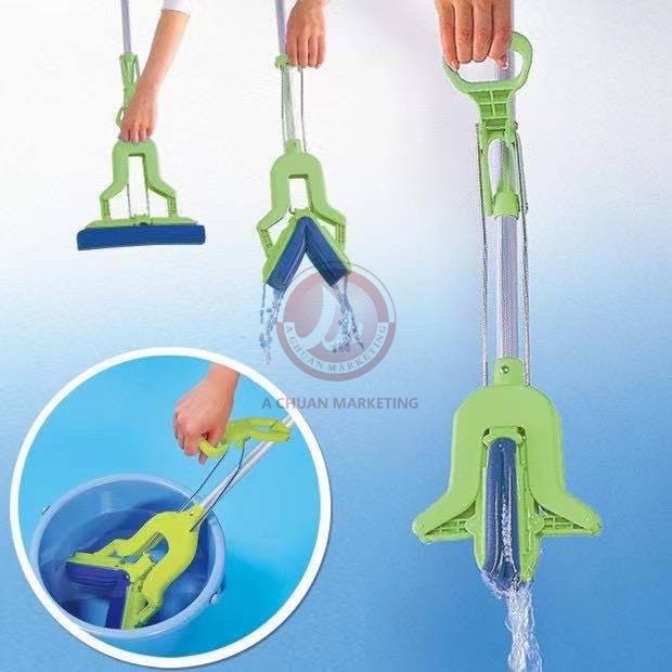Sponge Mop Water Absorption Mop Folding Water Squeezing Household Mop ...