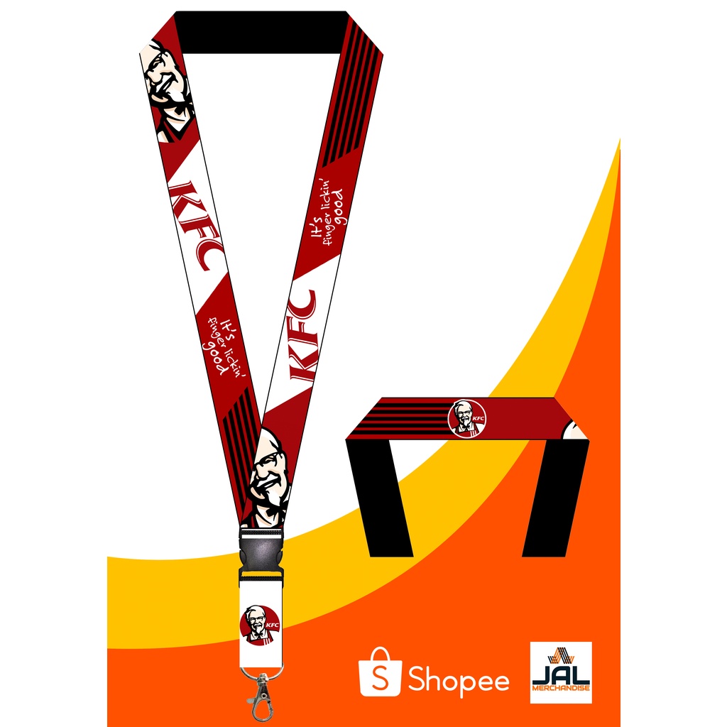 KFC ID lace design / ID lanyard | Shopee Philippines