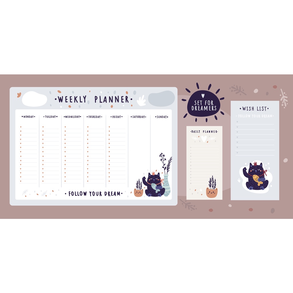 DESKTOP JACKET - WEEKLY PLANNER | Shopee Philippines