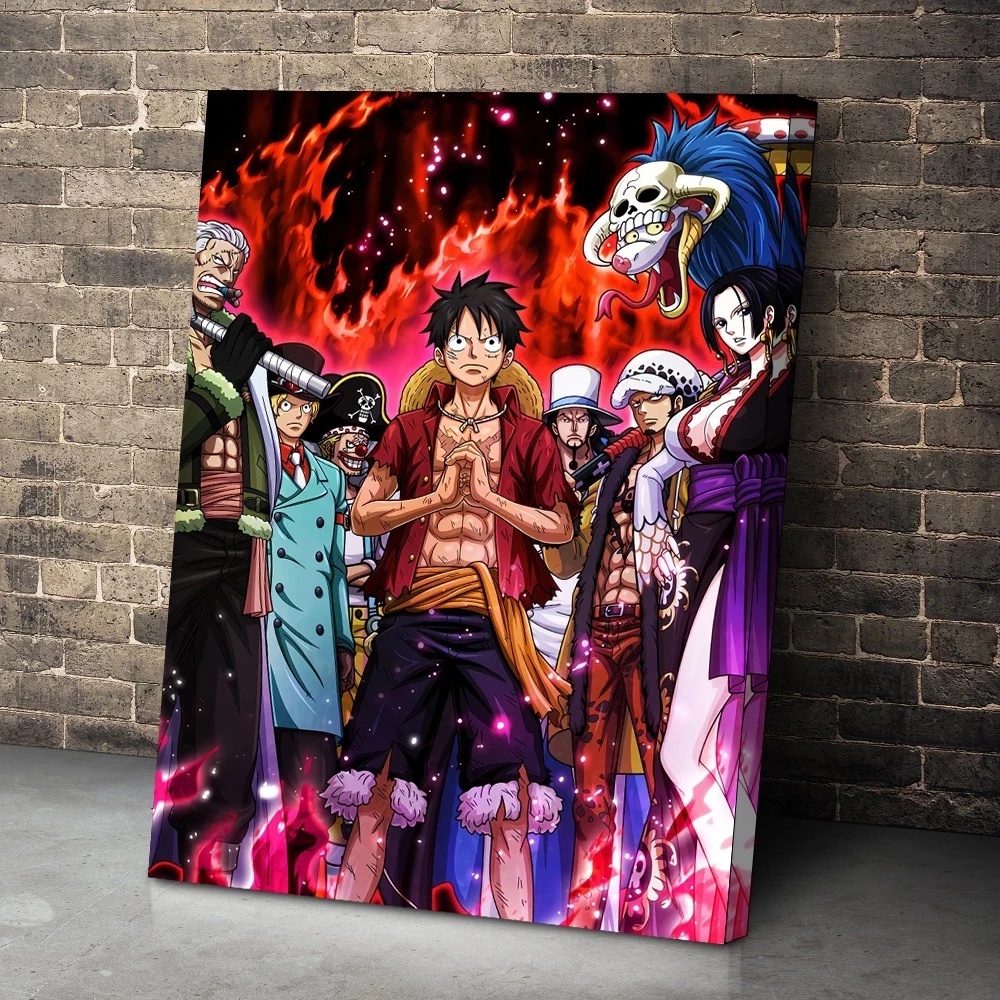 5D Diamond Painting One Piece Luffy Zorro Full Square Round Cross ...