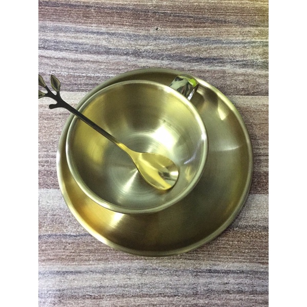 3 Piece Stainless Steel Gold Plated Coffee Mugs 210ml | Shopee Philippines