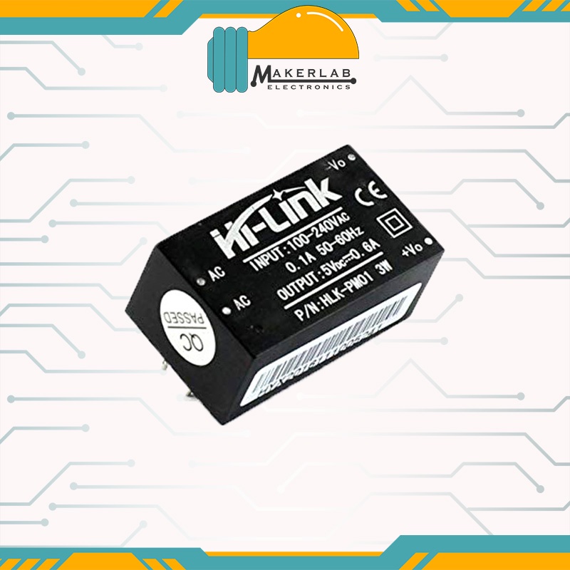 Hi Link HLK-PM01 AC-DC 220V to 5V Step-down Power Supply Module ...