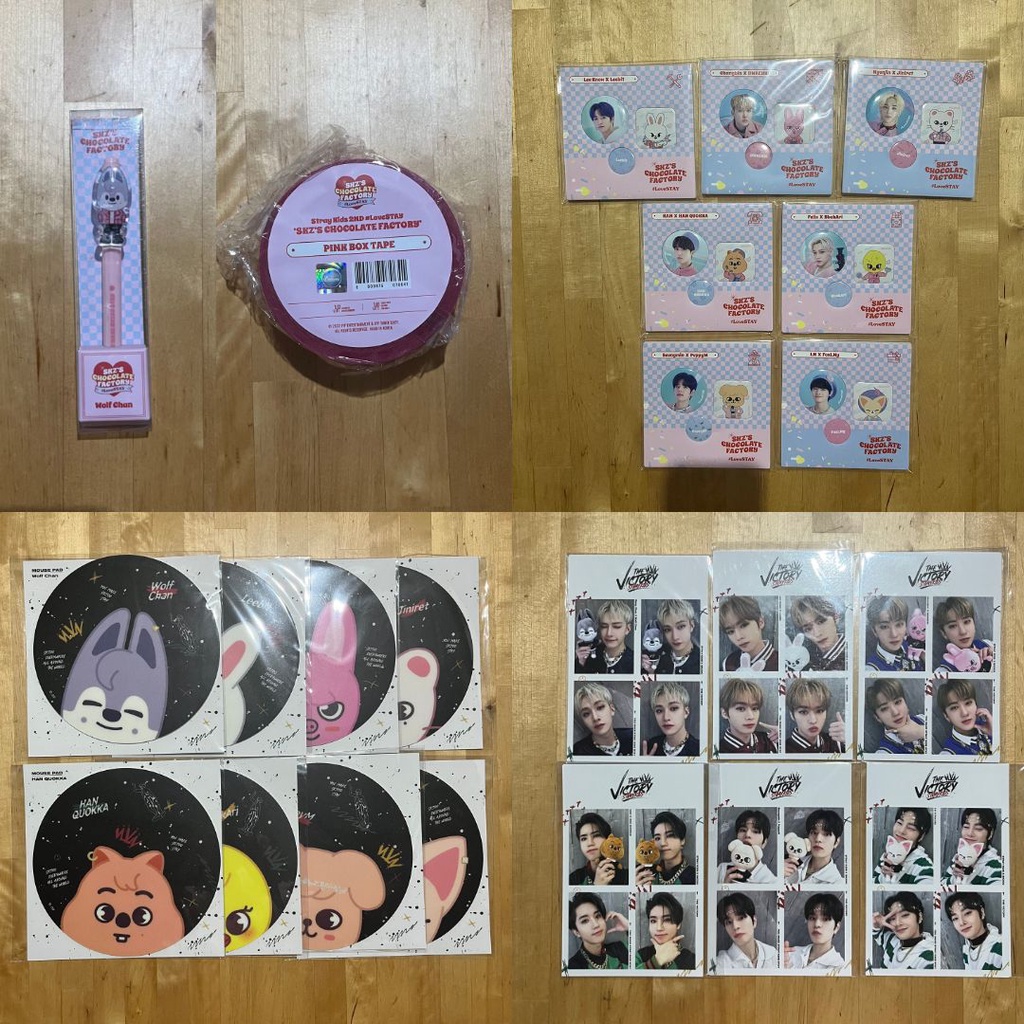 Stray Kids - LoveStay and Victory MD (Box Tape, SKZOO Pen, Pin Badge, 4 ...