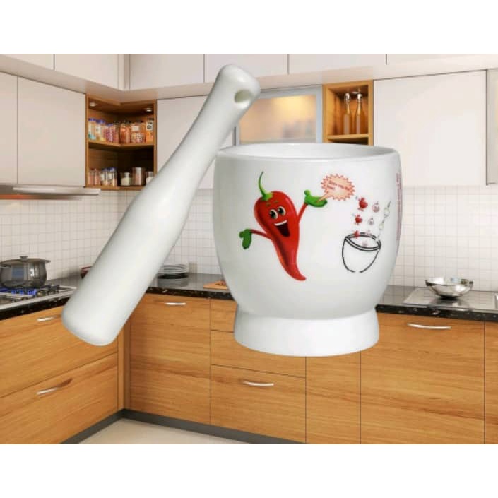 Mortar and Pestle Almires Solid PVC Food Grade Plastic Grinder | Shopee ...