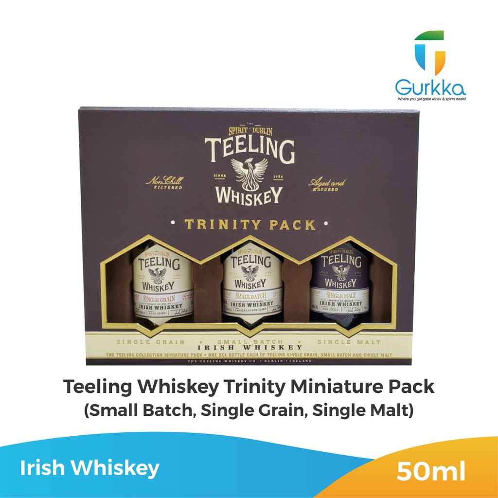 Teeling Whiskey Trinity Miniature Pack 50ml | Shopee Philippines