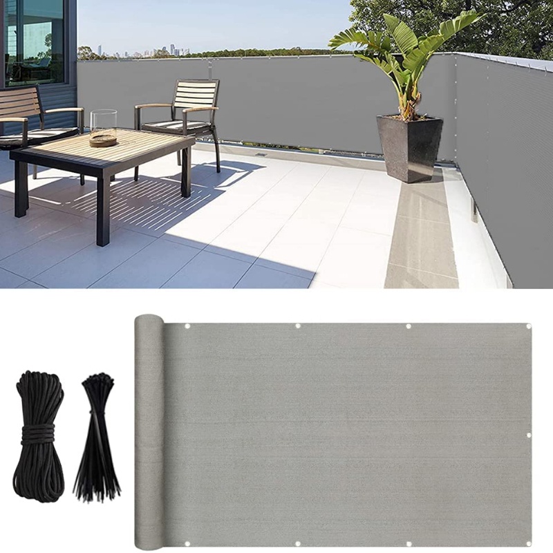 Balcony Privacy Screen Cover Fence Mesh Windscreen for Porch Deck ...