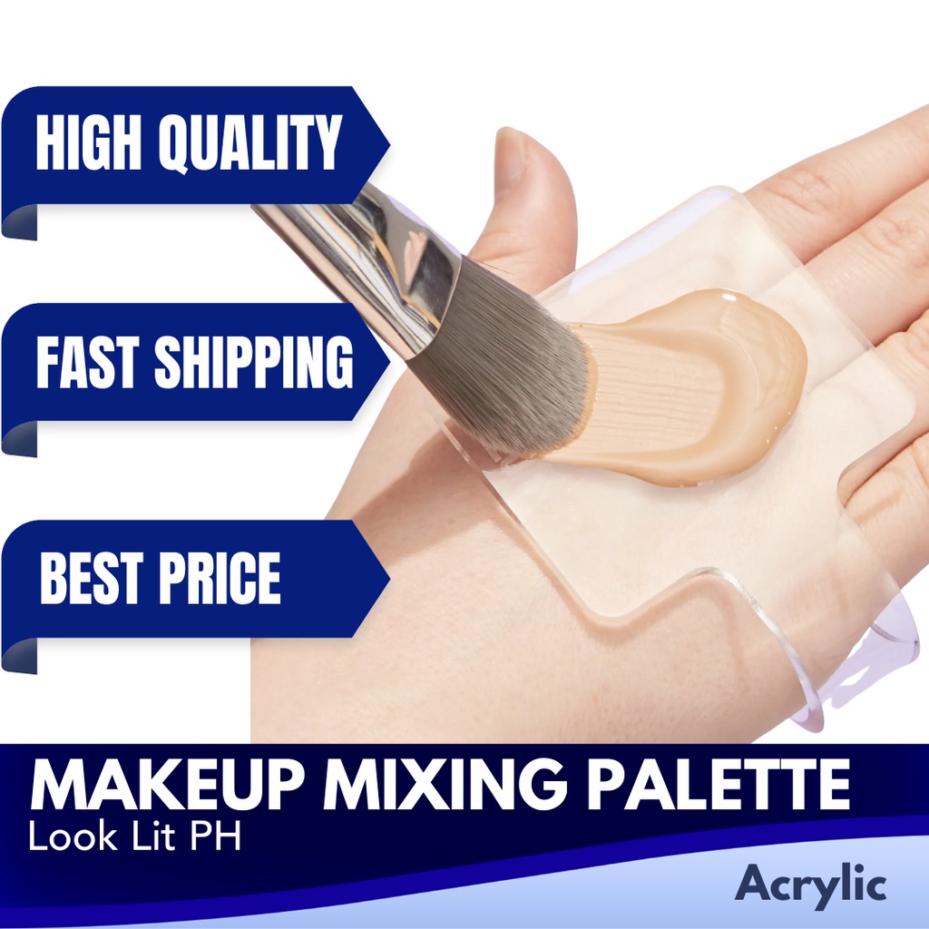 Acrylic Hand Mixing Palette for Makeup | Shopee Philippines