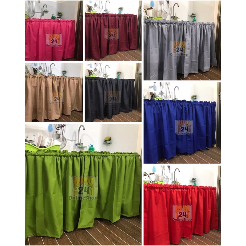 Kitchen curtain / Kurtina sa lababo P79 only | Shopee Philippines