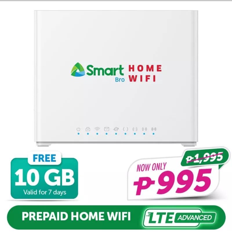PLDT Smart Bro Home Wifi LTE-Advanced With FREE 10GB Data FX-ID5 CAT 6 ...