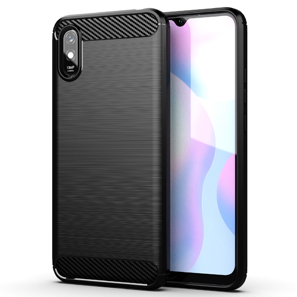Xiaomi Redmi 9A Case Carbon Fiber Cover Shockproof Phone Case Xiaomi ...