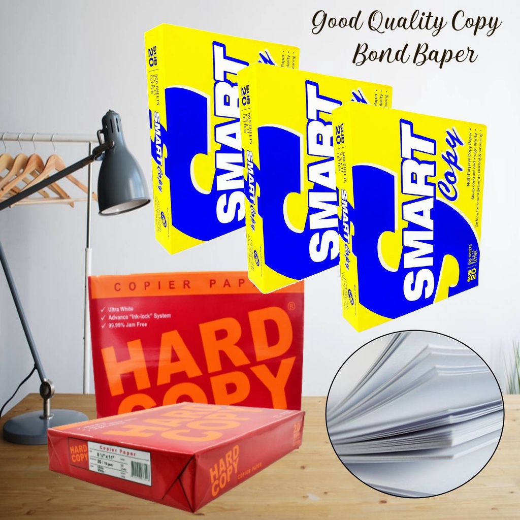 BPD 1BOX Copy Bond Paper 500 Sheets Short Long A4 Sizes Smart