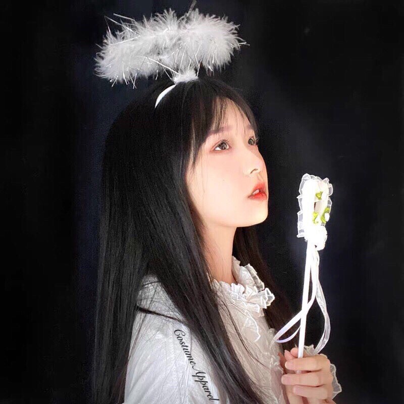 Angel Headband / Party Headband Angel Wreath Headband Hair Hoop ...