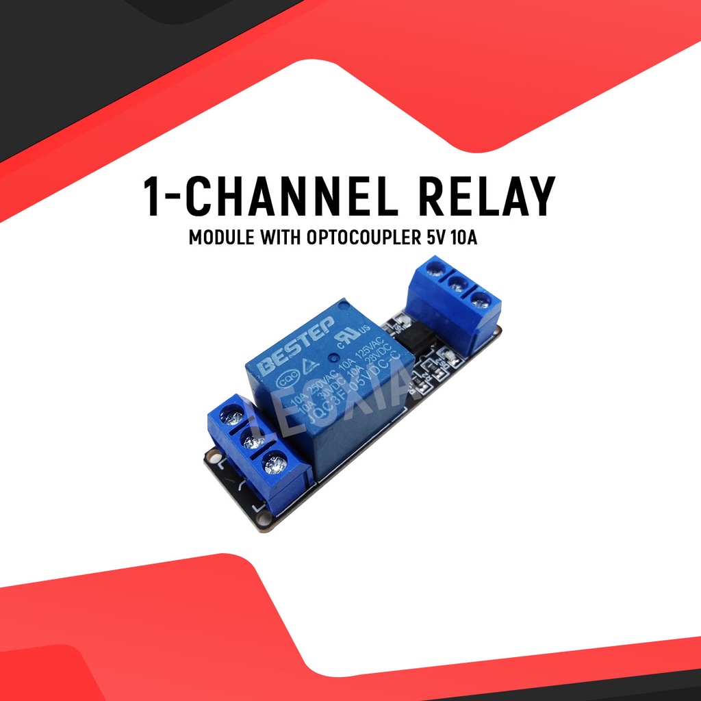 1-CHANNEL RELAY MODULE WITH OPTOCOUPLER 5V 10A | Shopee Philippines