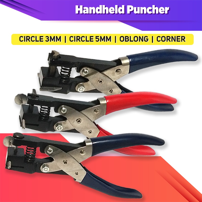 ID Puncher Handheld Single Puncher Metal Body (Oblong | Circle | Corner ...