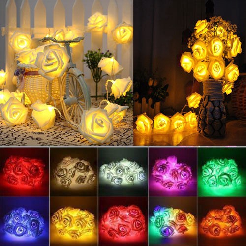 20pc LED Rose Flower Fairy String Lights | Shopee Philippines
