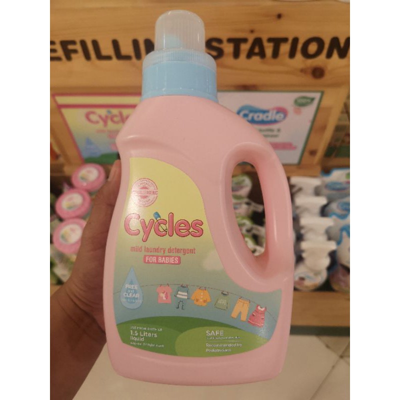 Cycles Mild Liquid Laundry Detergent for Babies 1.5L Authentic #Cycles ...