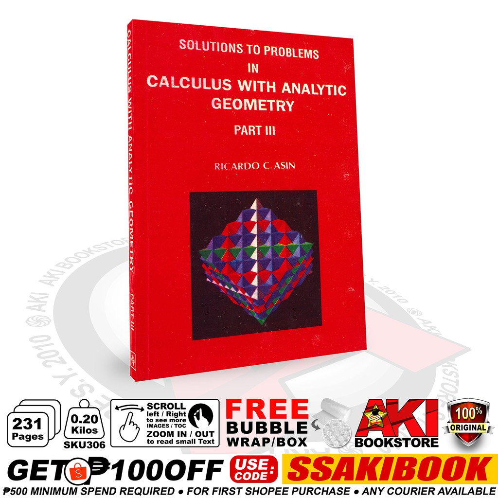 AUTHENTIC Solutions To Problems IN Calculus with Analytic Geometry Part ...