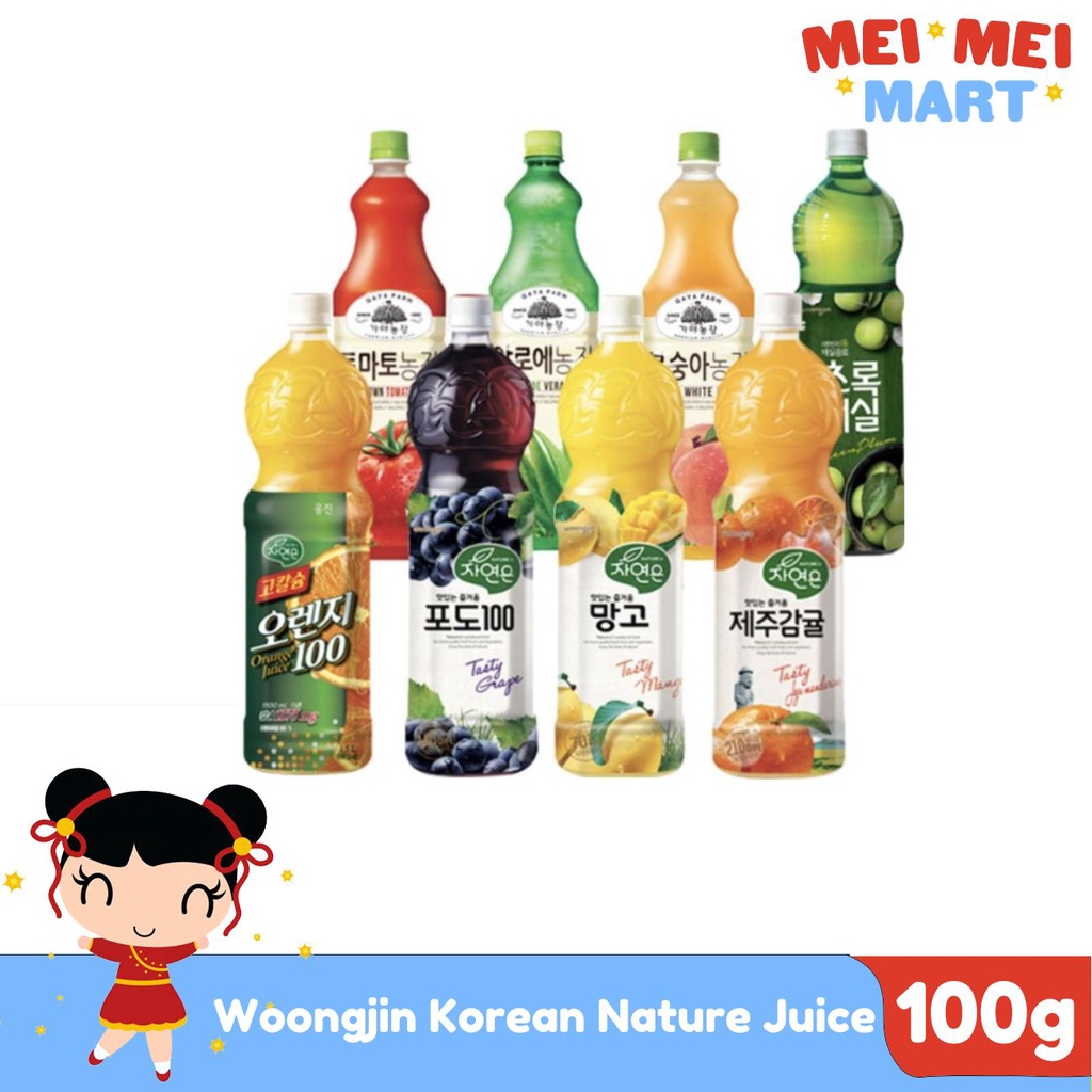 Woongjin Korean Nature is Orange Juice Pear Juice Grape Juice 1.5L ...