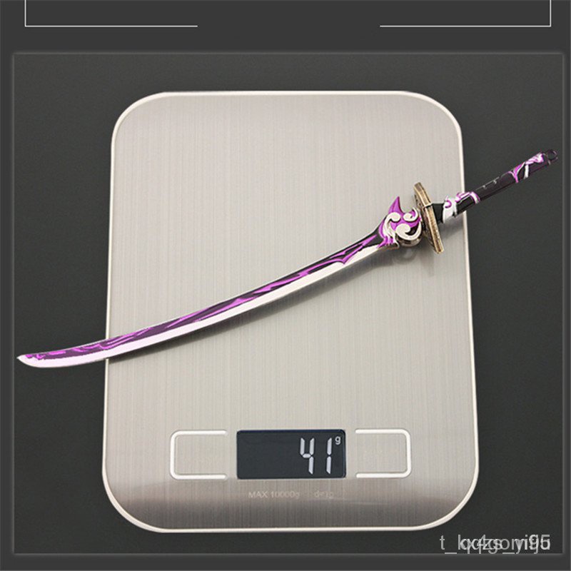 Genshin Impact Baal Boobba Sword Toy Metal Arma Weapon Alloy Model ...