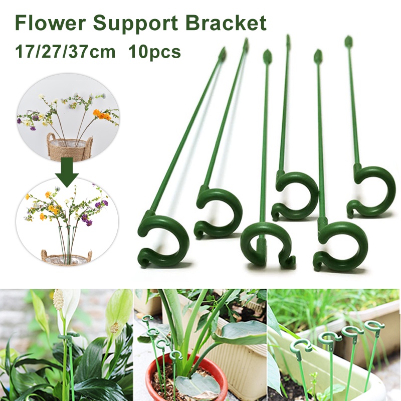 10PCS Garden Single Stem Flower Plant Support Potted Plant Support Rod ...